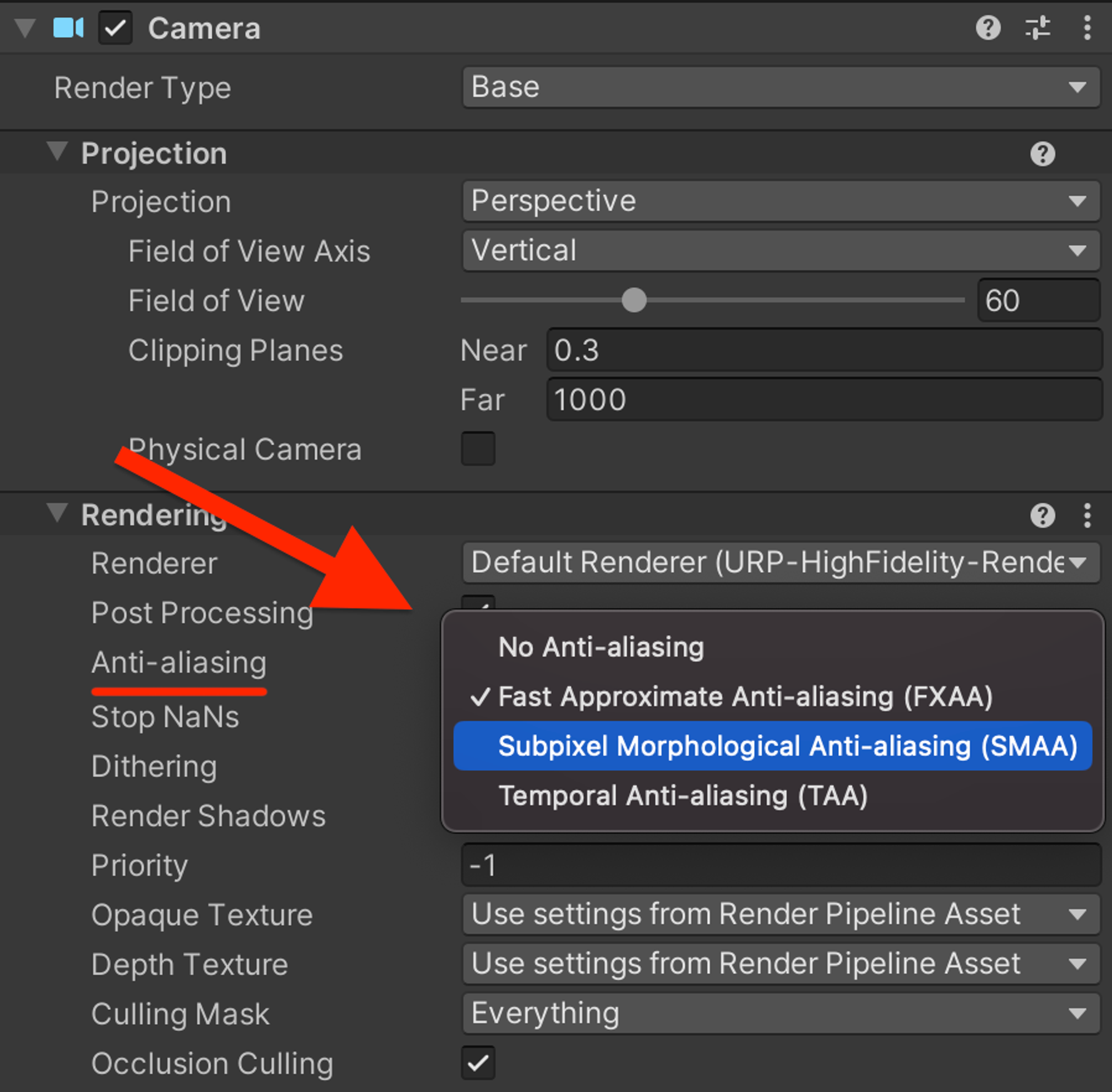 Anti - Aliasing 동적으로 처리하기