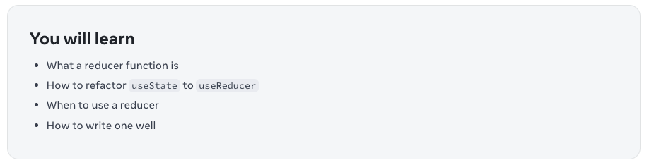 [리액트 공식문서 읽기] MANAGING STATE - Extracting State Logic into a Reducer