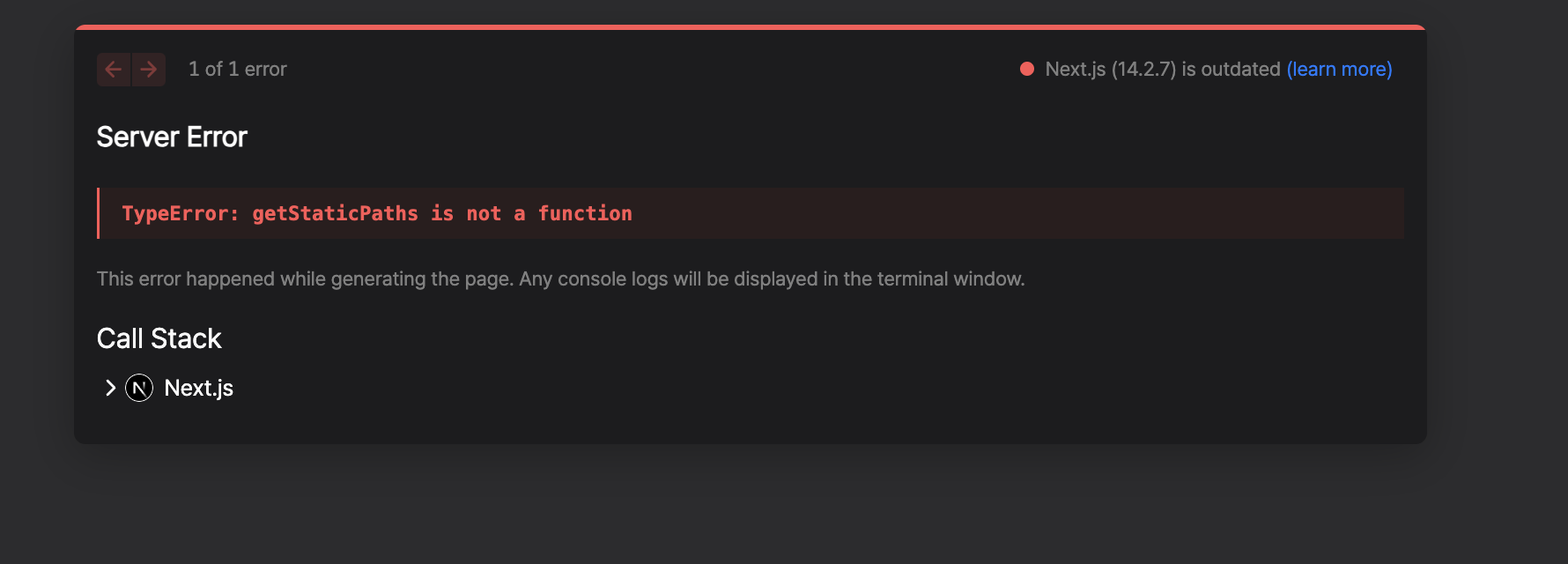 Typeerror Getstaticpaths Is Not A Function 9279