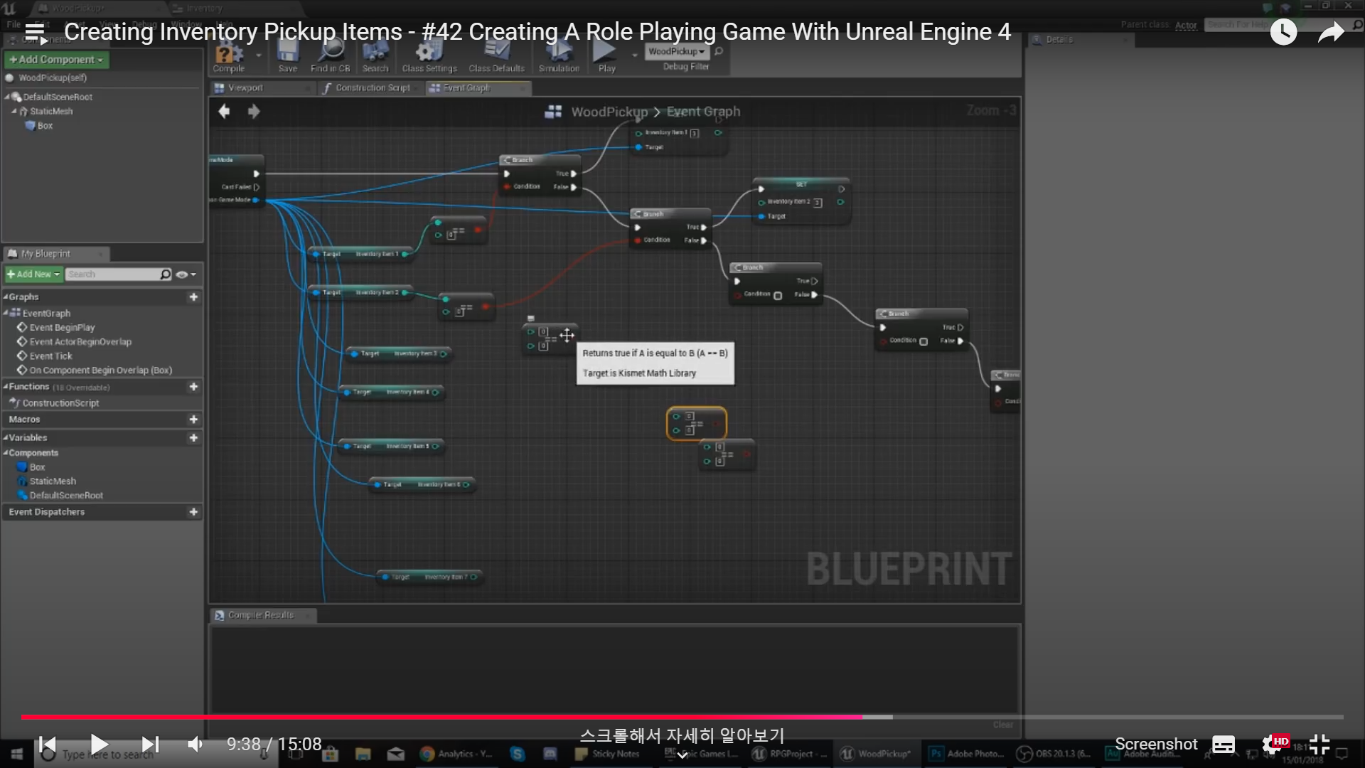 UE4 - Creating a RPG #39 - Creating Inventory Pickup Items