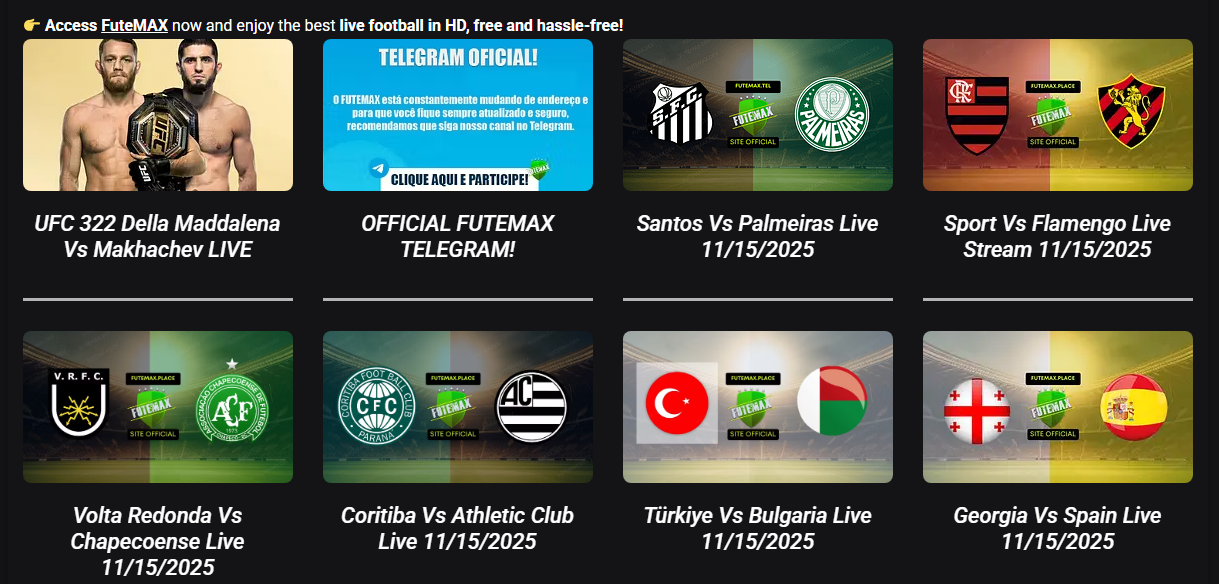 FuteMAX: O Portal Completo para Assistir Futebol ao Vivo com Qualidade e Gratuidade