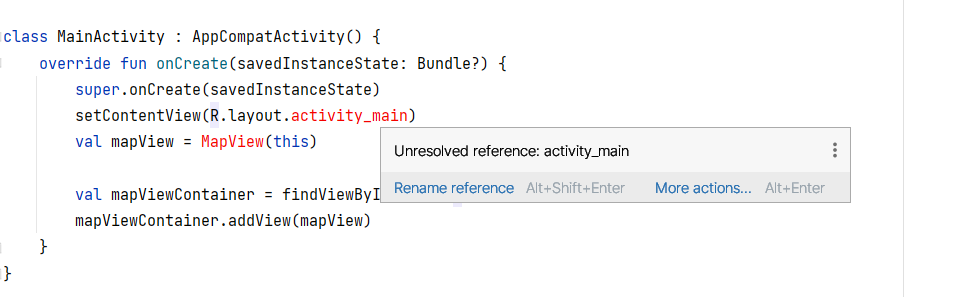 Unresolved reference: activity_main 오류 Unresolved reference: activity_main 오류