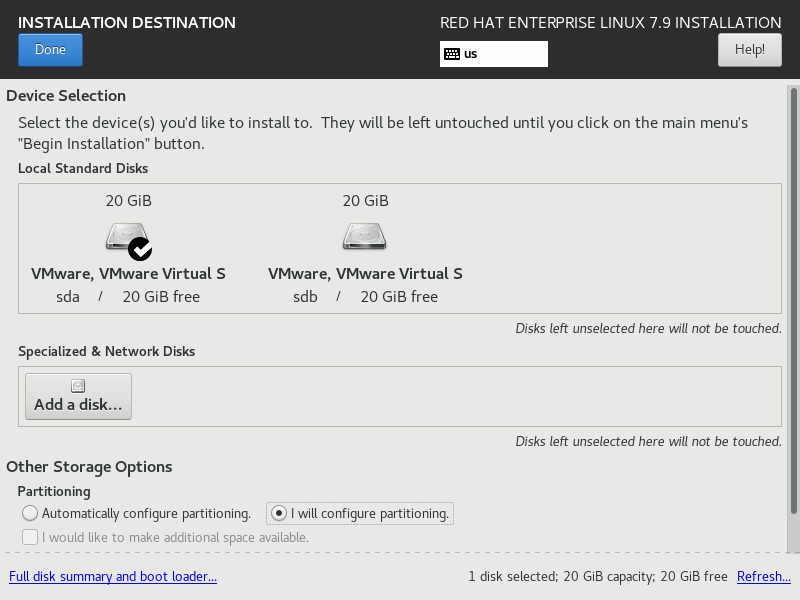 [설치] Red Hat Enterprise Linux(RHEL) 7.x Minimal 설치(Legacy/UEFI)