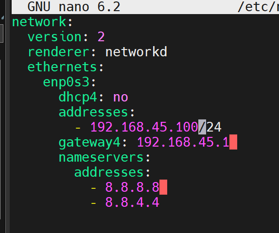 ubuntu 22.04 고정 IP 설정 방법