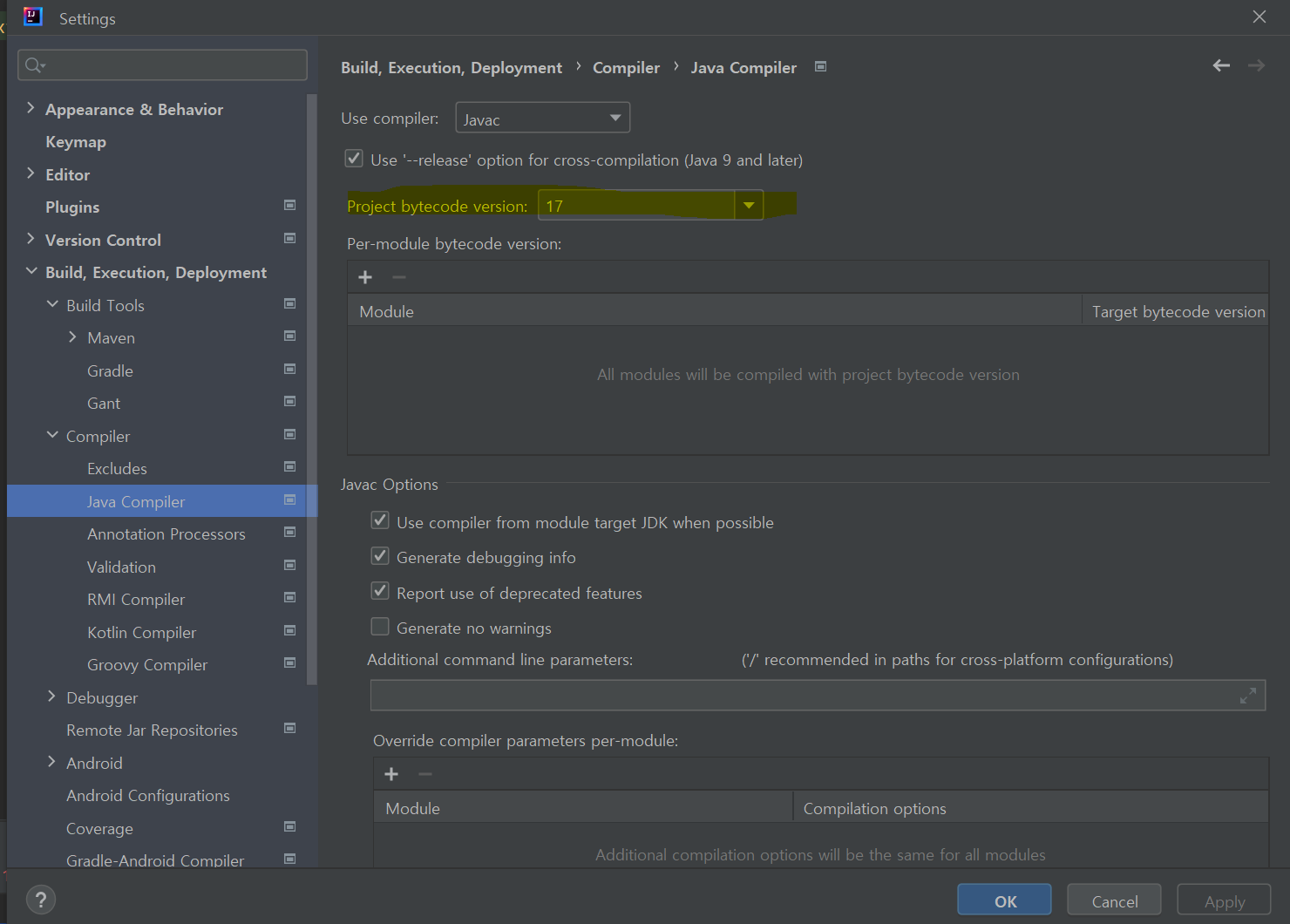 invalid source release: version