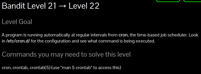 OverTheWire: Bandit cron (Level 21 → Level 22)
