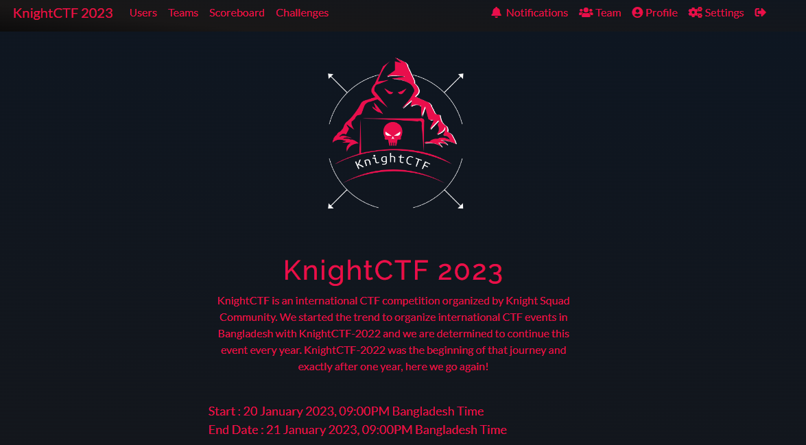 KnightCTF 2023 국제 해킹대회 참여 (후기)