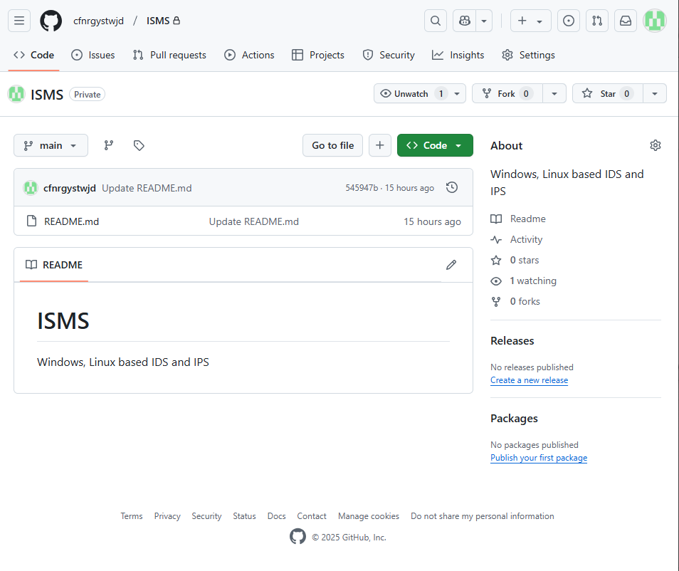 [ISMS] CLI 환경에서 Linux - Github 연동하여 사용하기