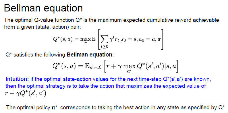 강화학습 - policy, value function, Q*, Bellman equation