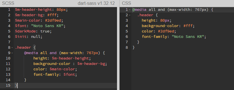 [CSS] SCSS 01
