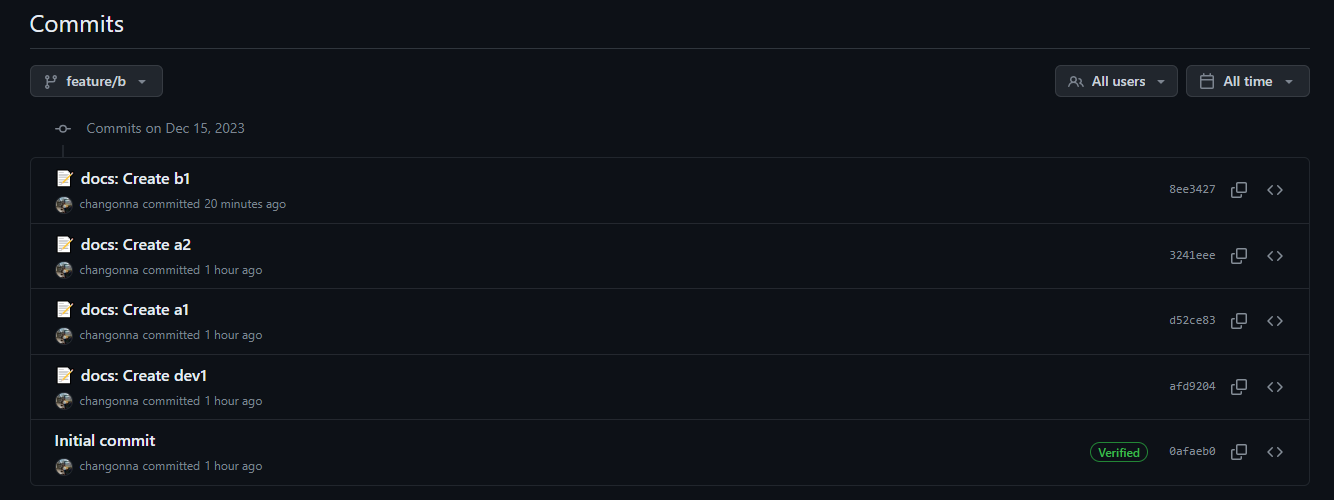 Git Sourcetree를 사용하여 Branch Rebase Merge하기