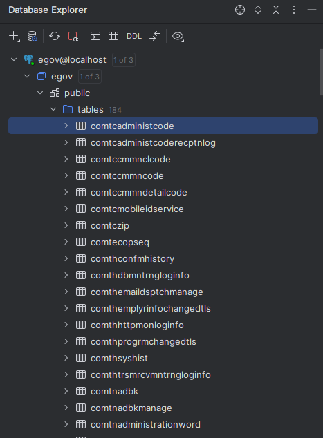 [Datagrip] Table과 Column에 추가한 Comment 보기