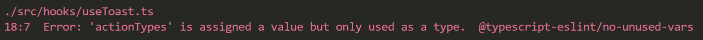 [ShadCn] Toast actionTypes 에러