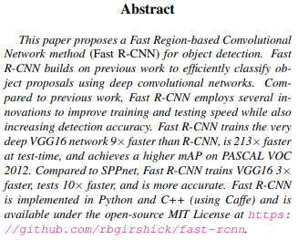 [Paper] Fast R-CNN 논문 리뷰
