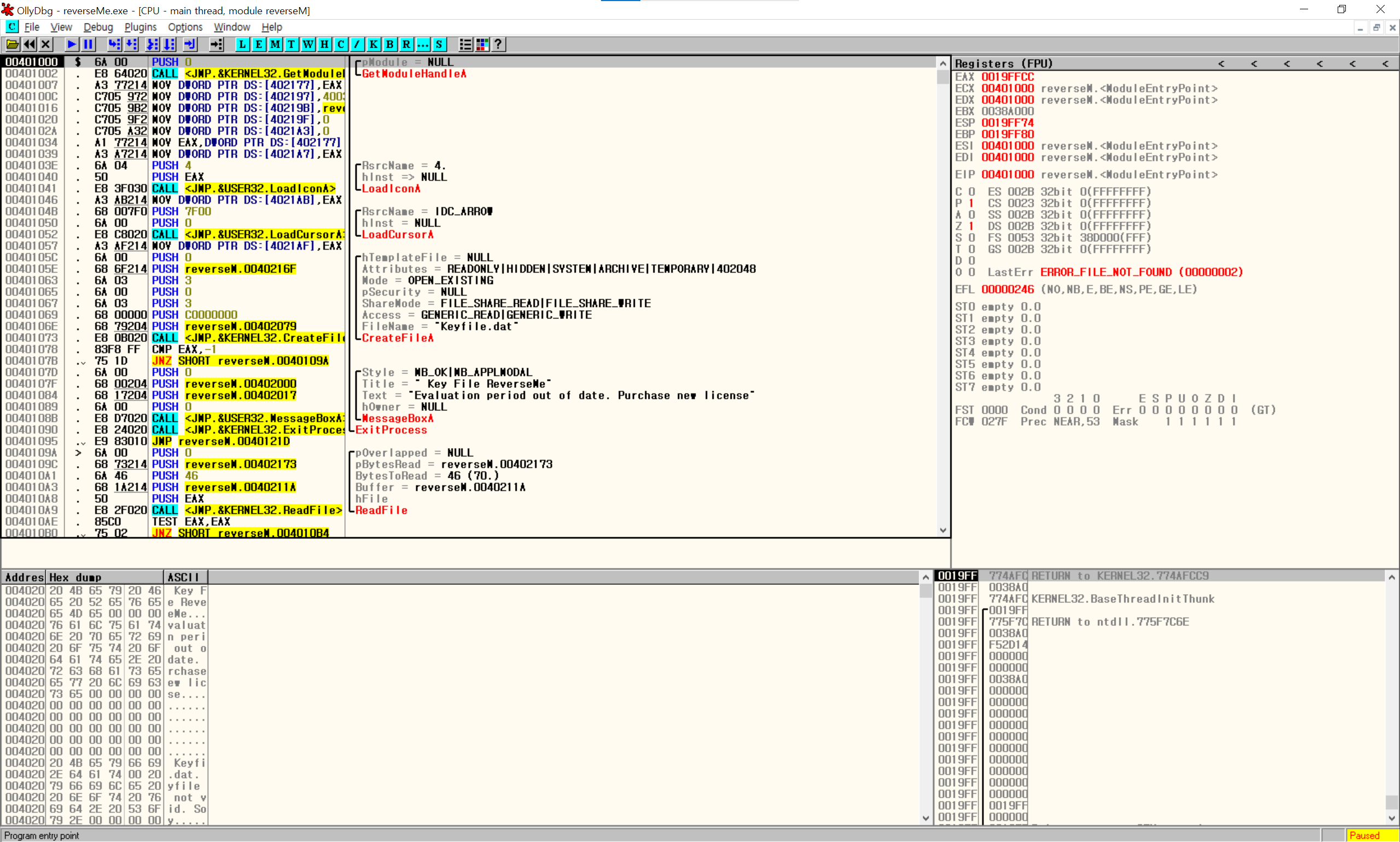 Lena's Reversing Tutorial 01