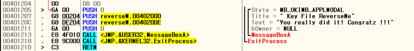 Lena's Reversing Tutorial 01