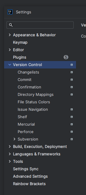 인텔리제이에서 git메뉴가 없다면?