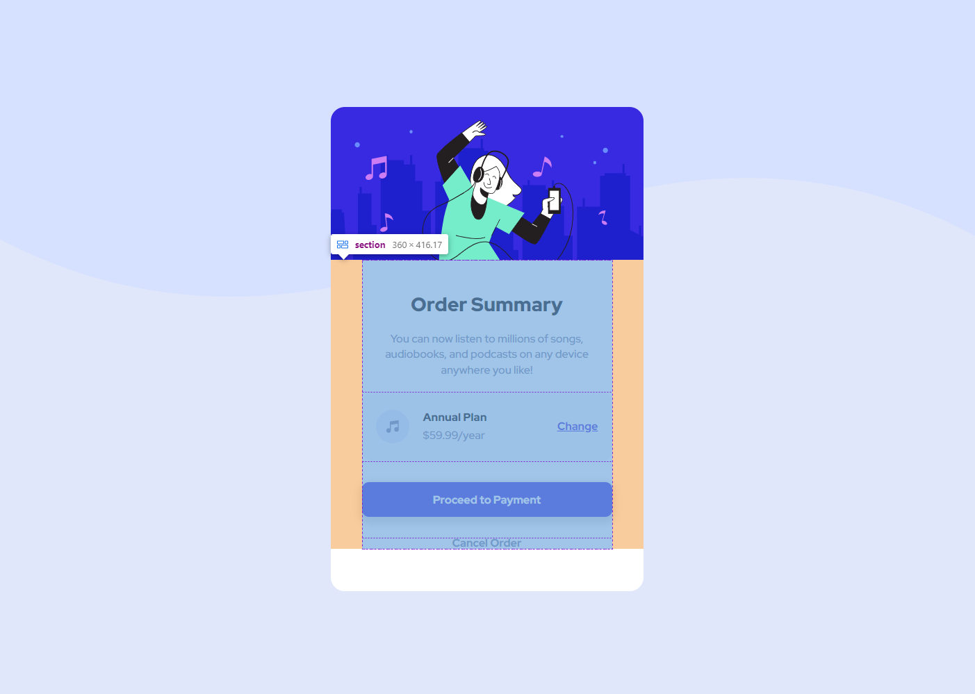 HTML CSS Toy Project : Order Summary