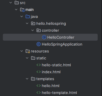 스프링 웹 개발 기초 - MVC와 템플릿 엔진