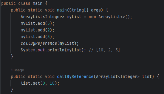 Call By Value 와 Call By Reference 