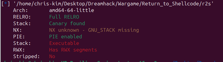 [포너블] Return to Shellcode