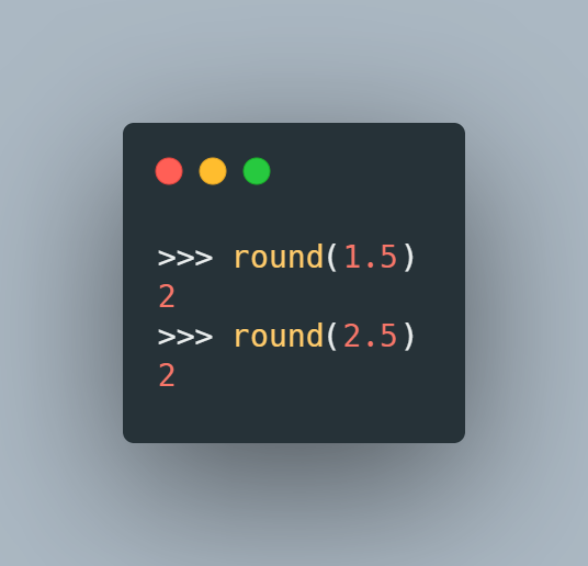 파이썬 반올림 이상해요