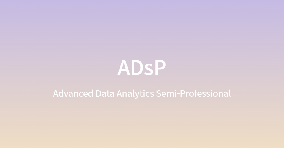 [ADsP] 2과목 데이터분석 기획 요약정리