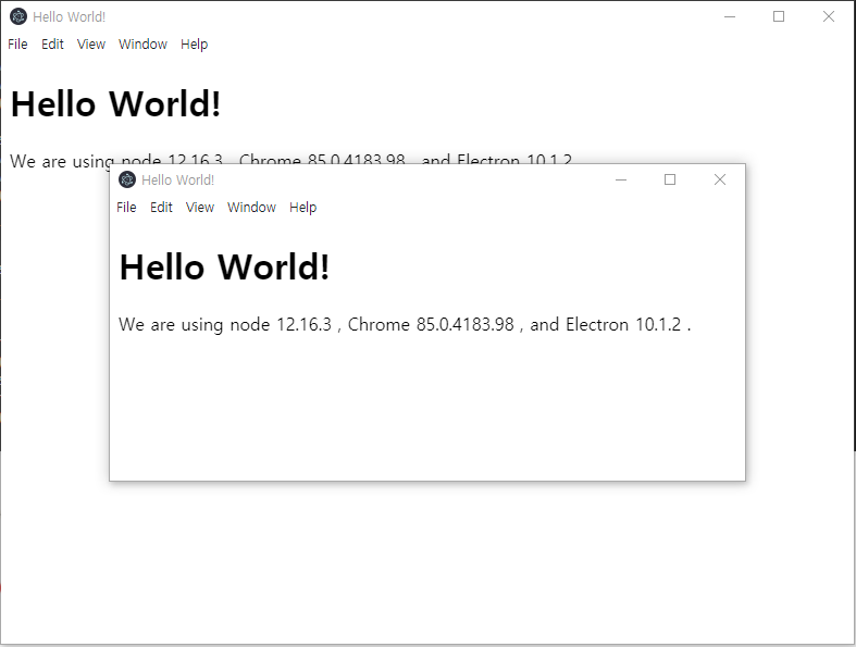 Main Process API - App과 BrowserWindow