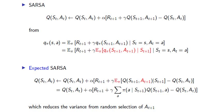 [기계학습] Key Algorithms in Reinforcement Learning