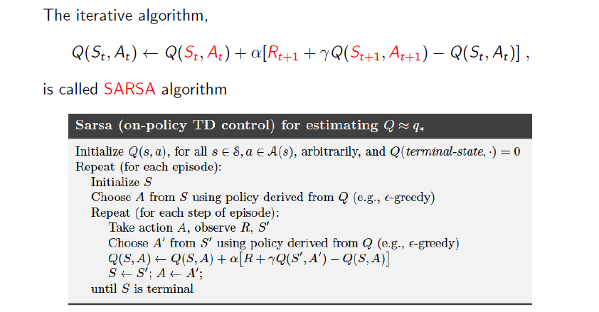 [기계학습] Key Algorithms in Reinforcement Learning