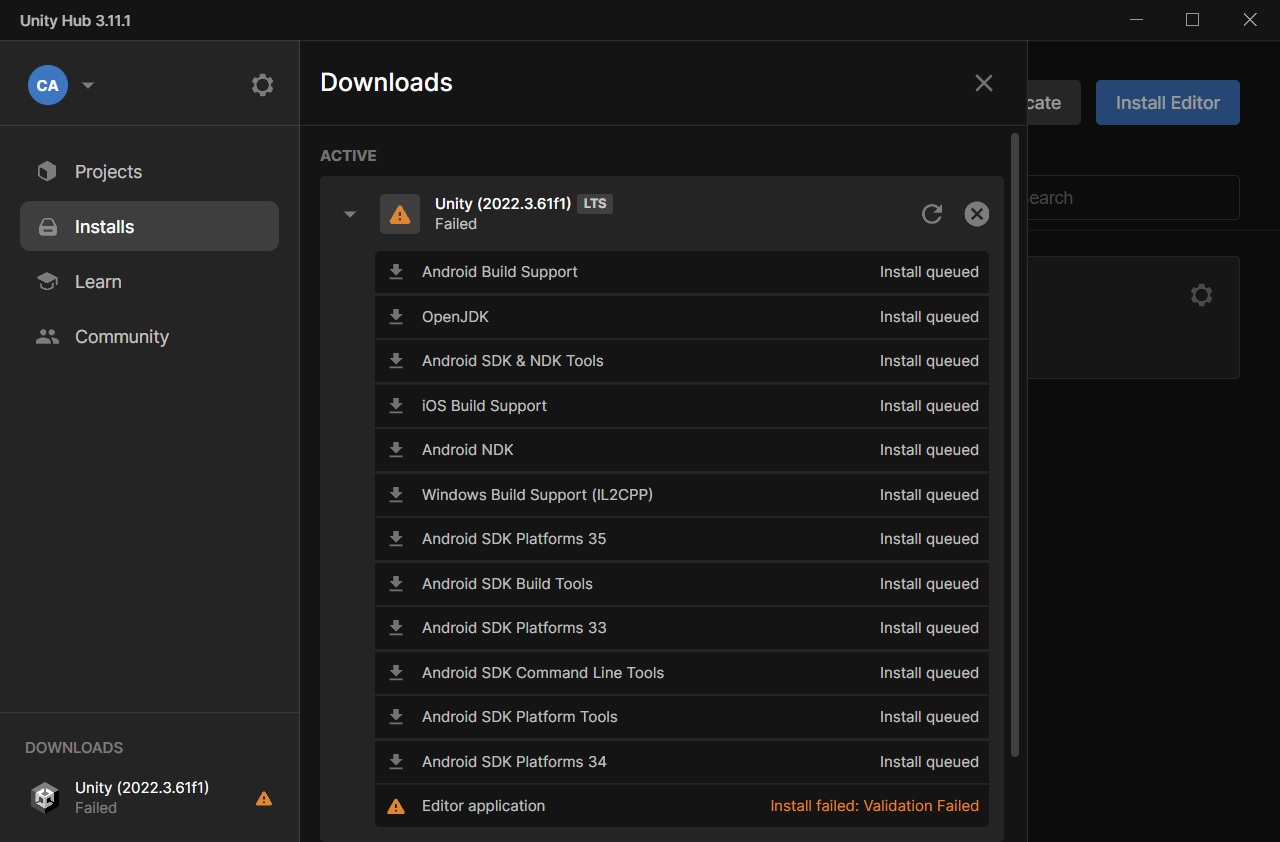 Unity | 에디터 수동 설치 & 레이아웃 설정