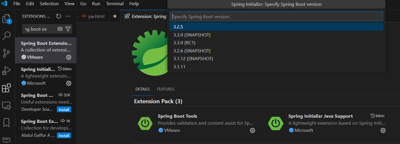 [Spring] vscode에서 실행