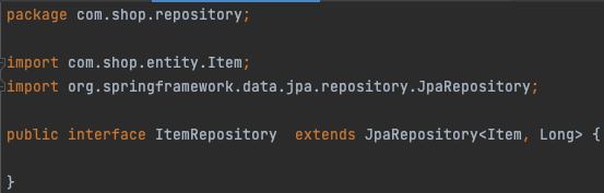 상품 Repository 설계