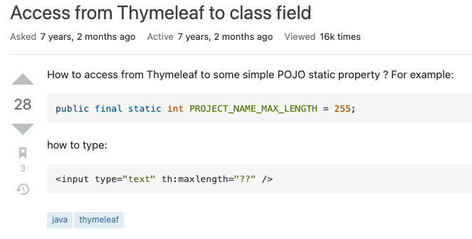 Thymeleaf - T()
