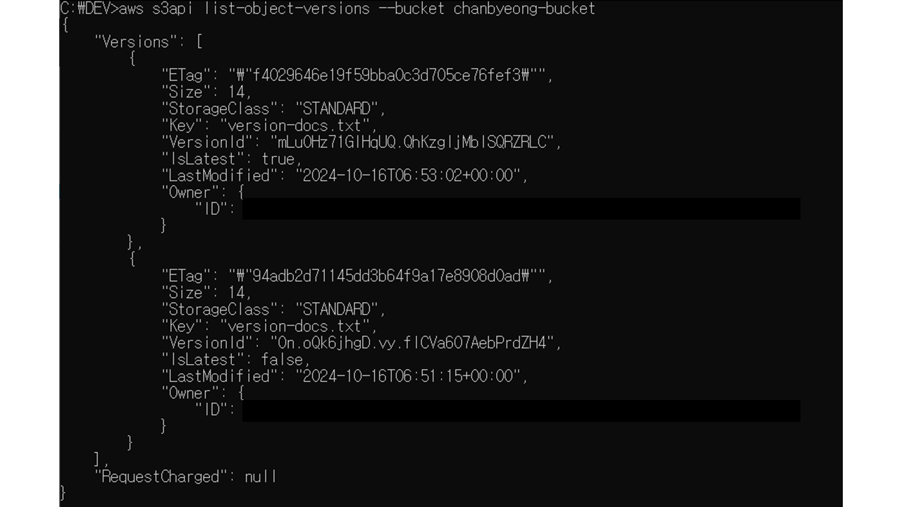 [ML on AWS] 2.4. AWS CLI를 사용한 Amazon S3 실습