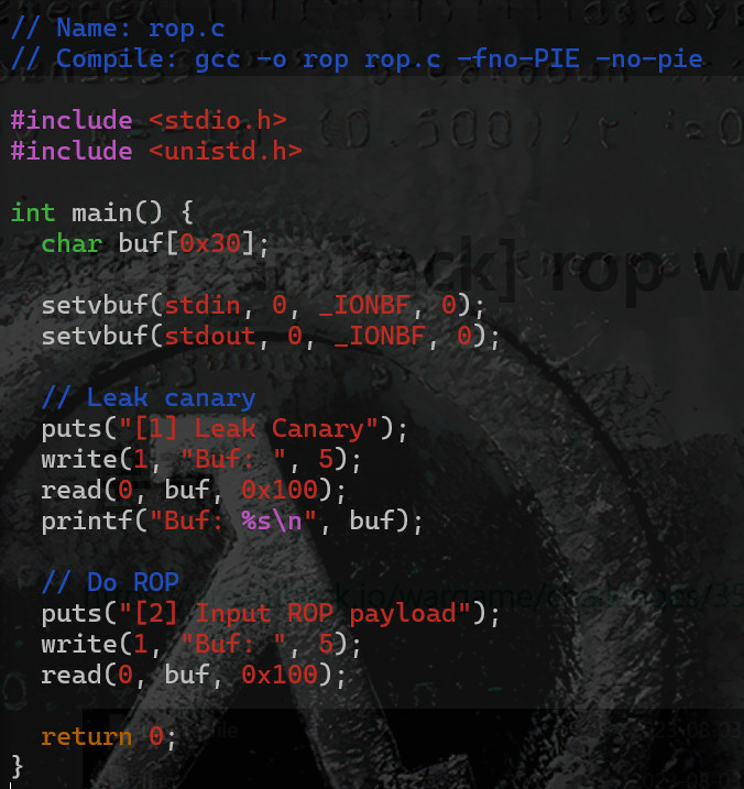 [Dreamhack] rop writeup