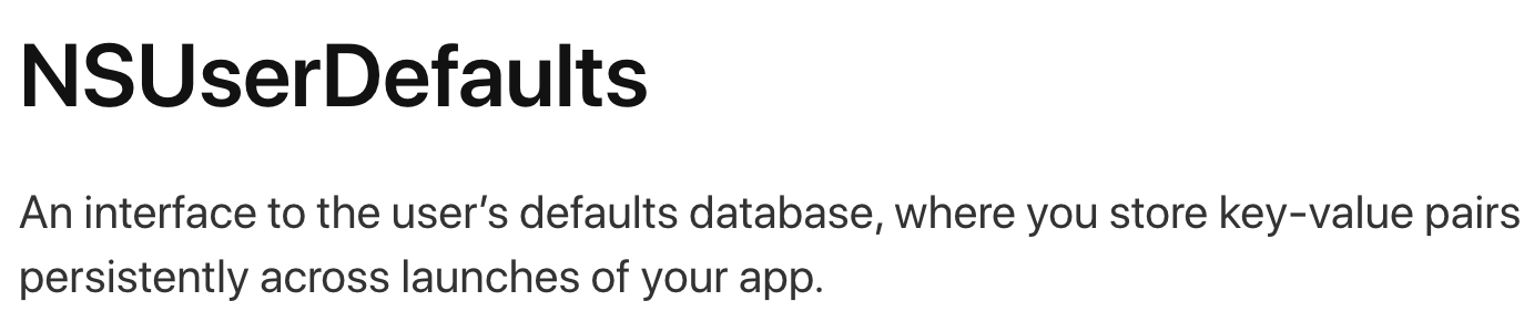 [ios] userDefaults를 이용한structure 타입 Data 저장하기
