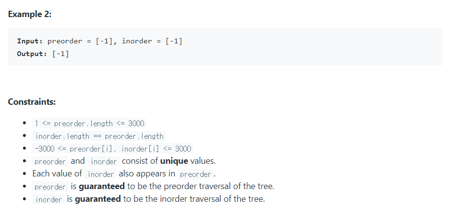 54. Construct Binary Tree from Preorder and Inorder Traversal 54. Construct Binary Tree from Preorder and Inorder Traversal