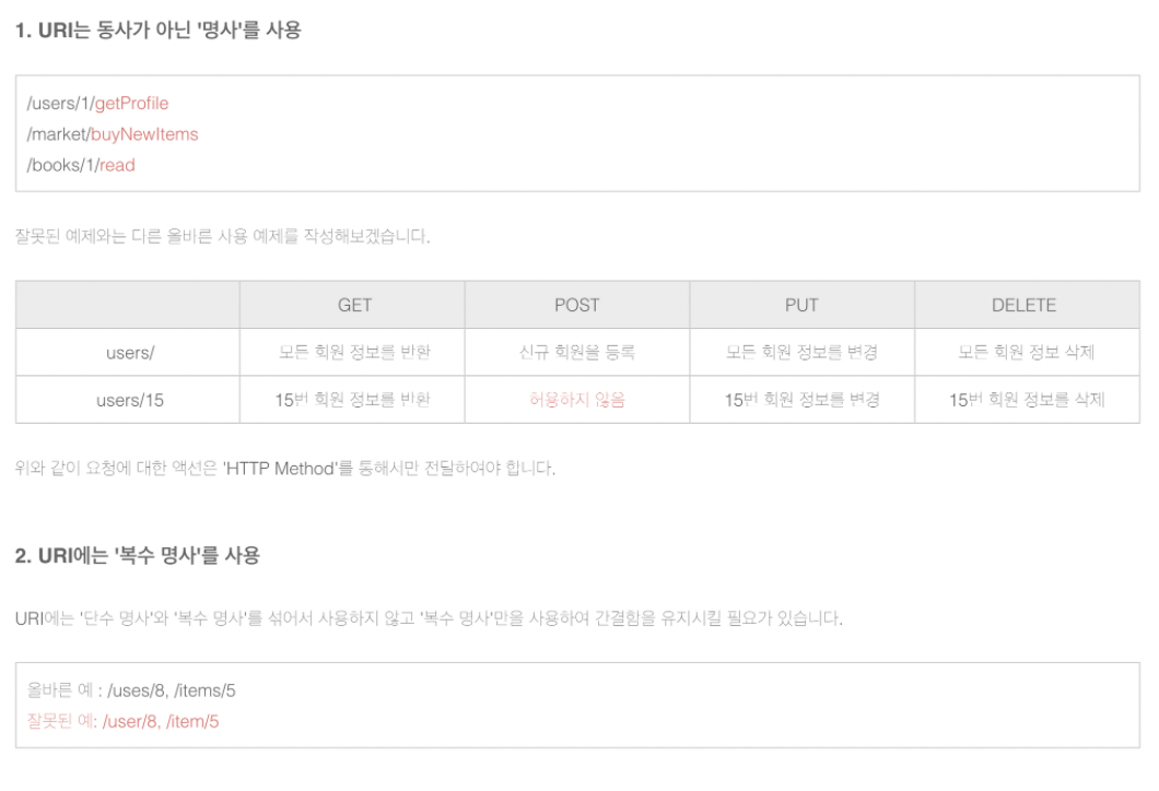 개발 초보를 위한 RESTful API 설계 가이드