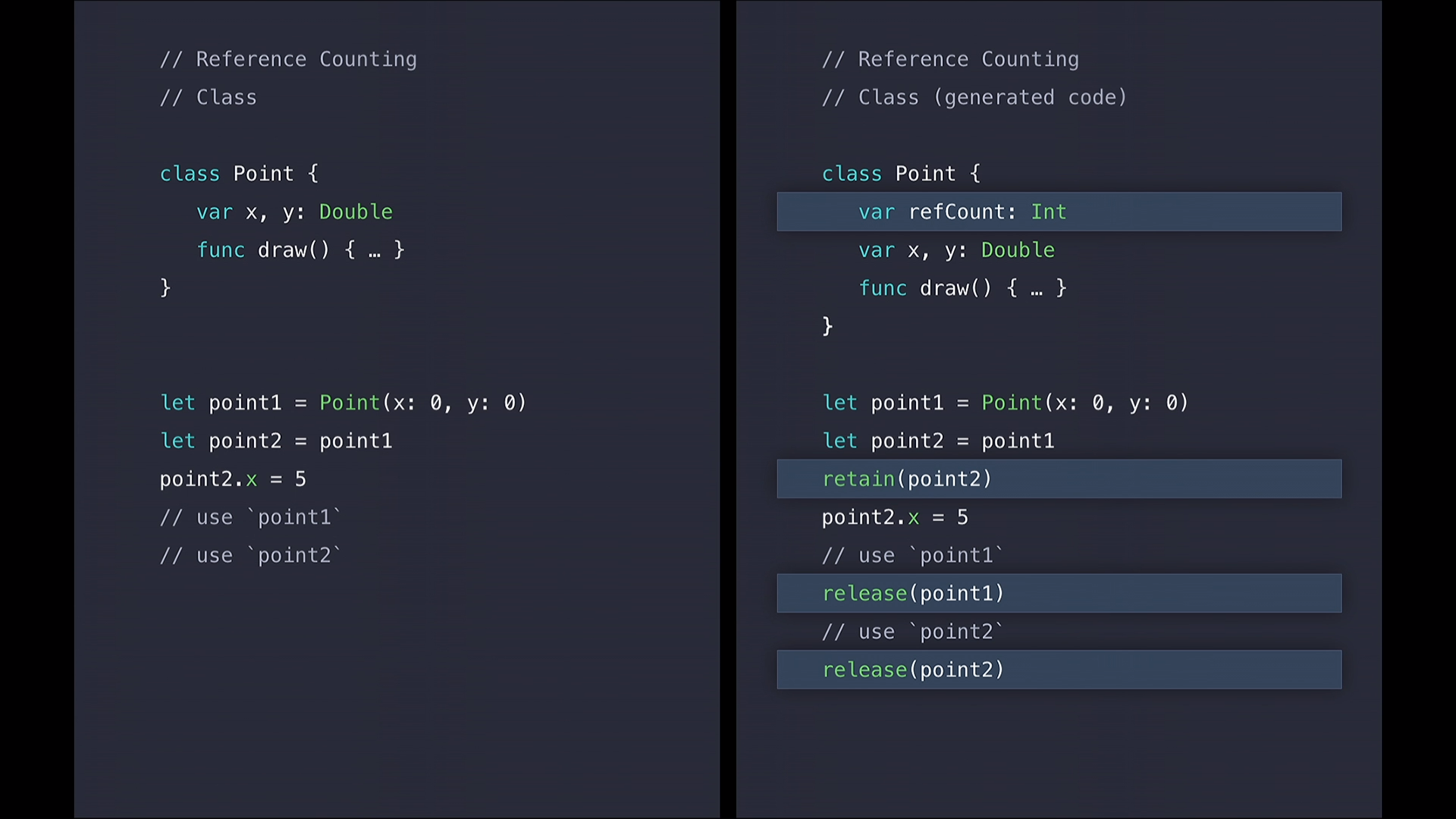Swift 기초 19 메모리 관리 (ARC)