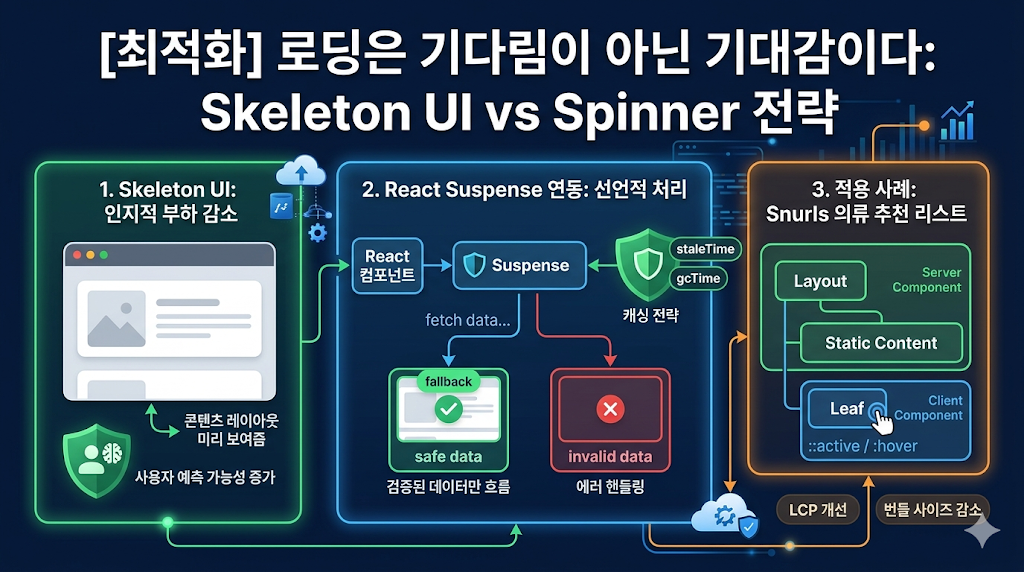 [frontend] Skeleton UI vs Spinner 전략