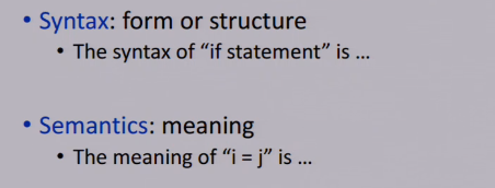 ch2) 프로그래밍 언어의 Syntax 기술 방법