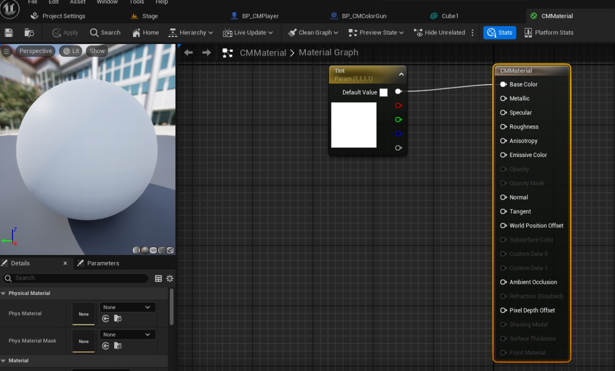 [UE5.3] 왜 Dynamic Material Instance의 Parameter 값이 BeginPlay에서는 변경되는데, 런타임에서는 변경이 안될까요?😲