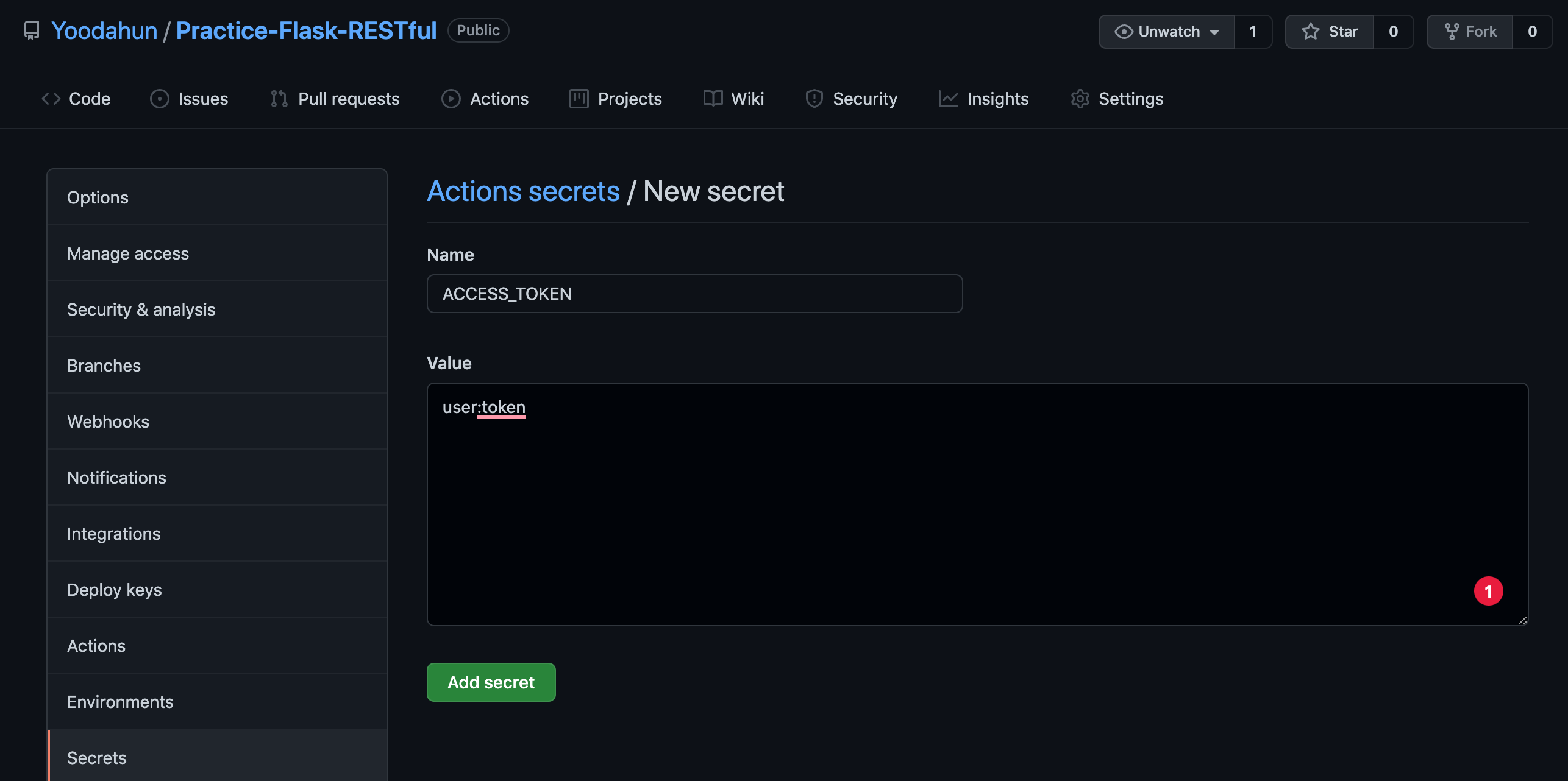 Github Action의 Triggering을 이용한 간단한 CI 구성해보기