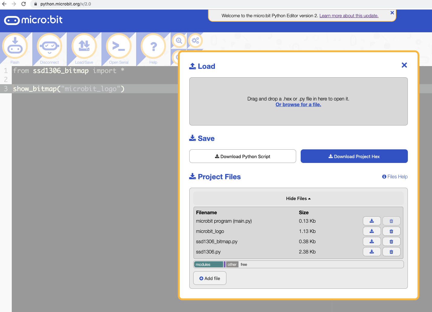 [microbit] oled 이미지 출력하기