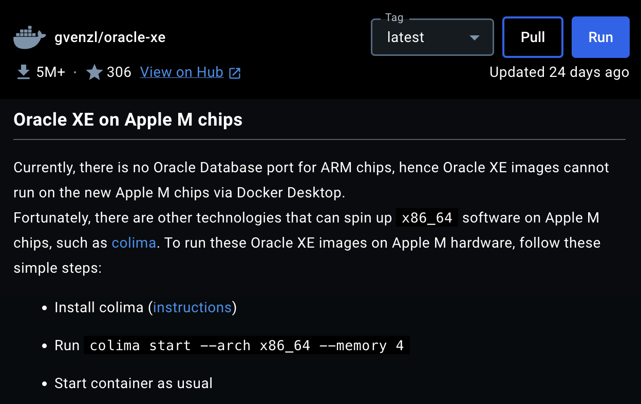 Mac 오라클 21c 설치하기