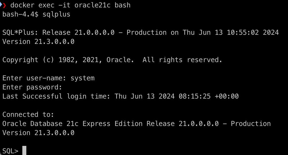 Mac 오라클 21c 설치하기