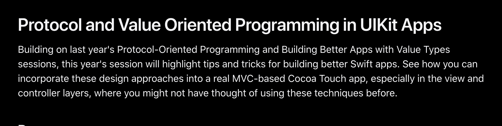 Protocol Oriented Programming with UIKit
