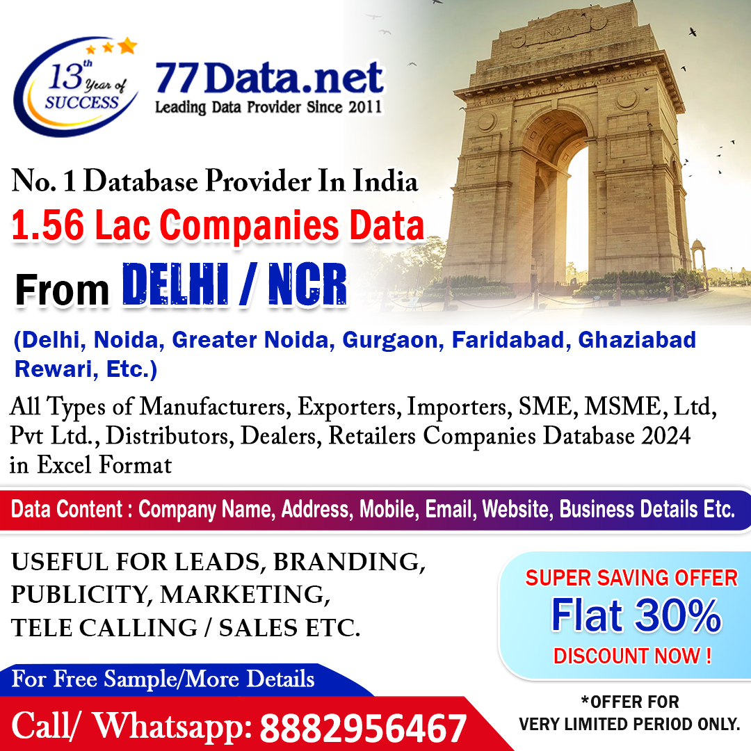 Download the List of Manufacturing Companies in Delhi NCR