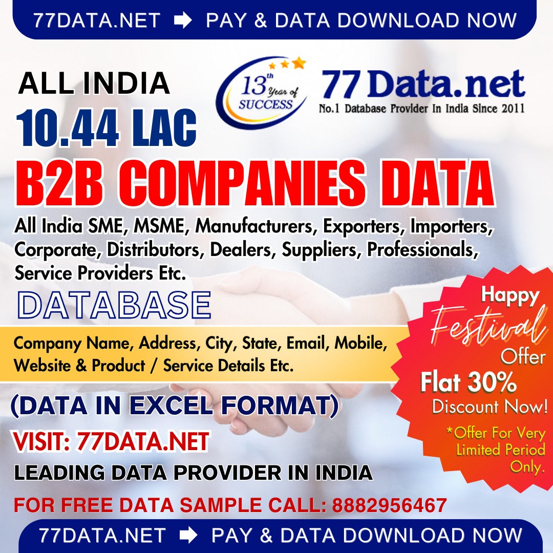 B2B Data Provider in India